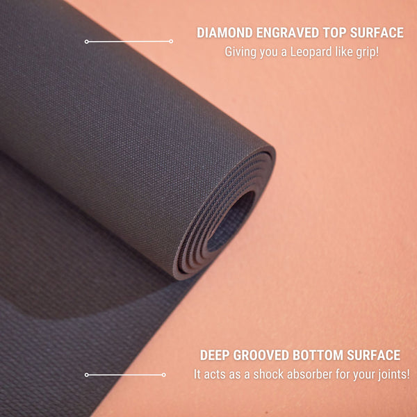 PRO SERIES Yoga Mat 5.5mm | Anti-Slip | Oversized | ROCKLEOPARD